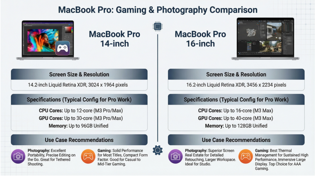 Best MacBooks for Gaming 2026 M3 Max vs M3 Pro